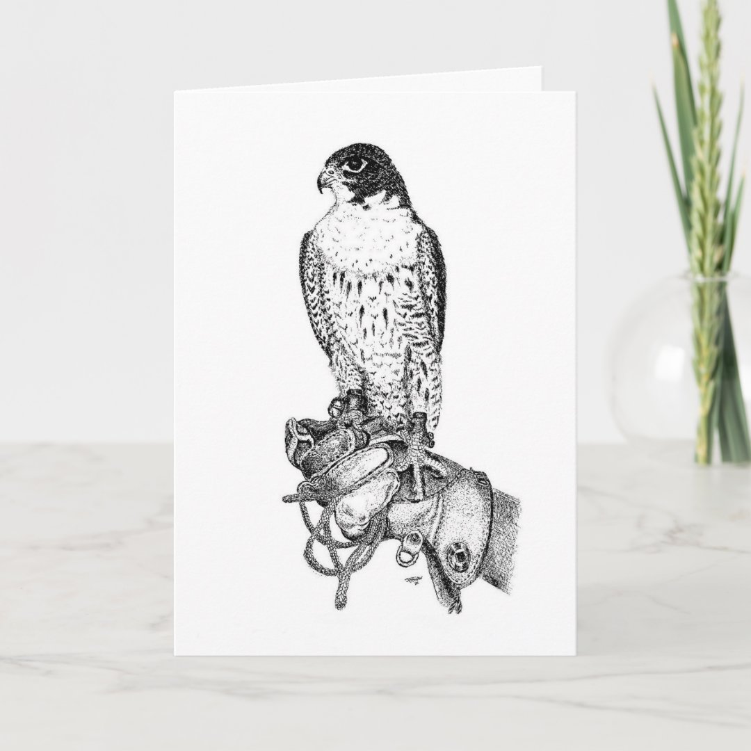 Peregrine Falcon Birthday Card | Zazzle