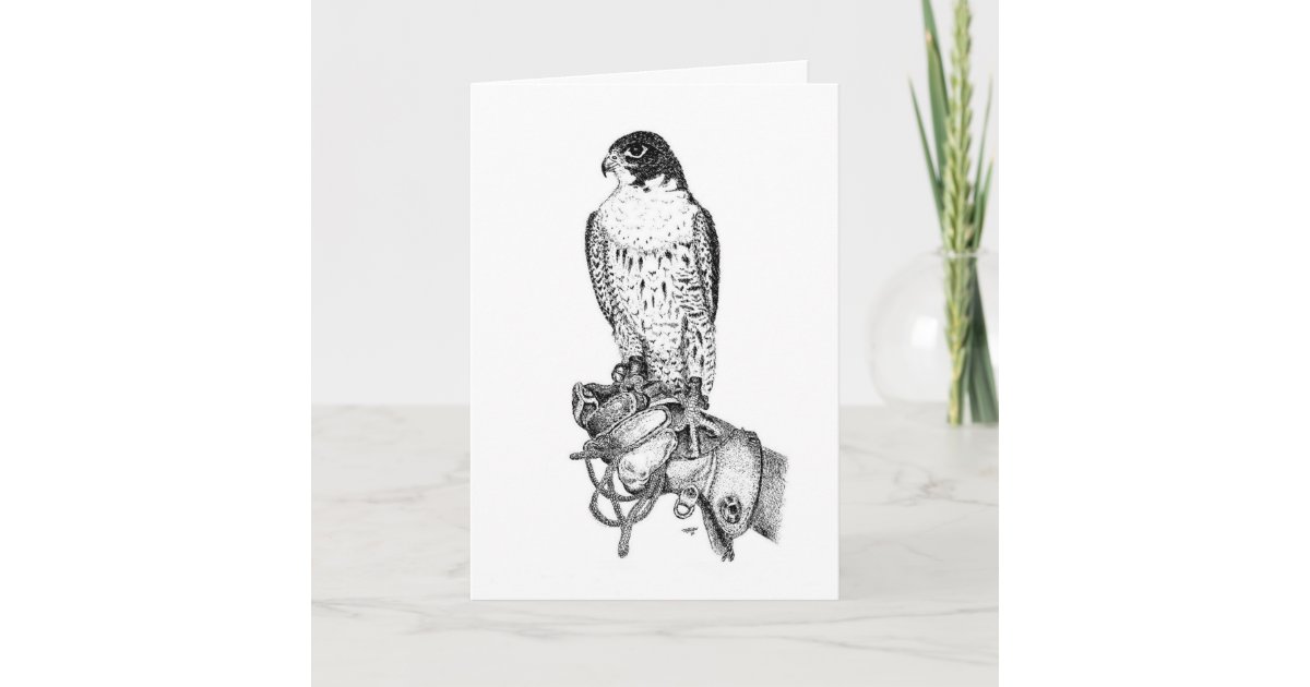 Peregrine Falcon Birthday Card | Zazzle