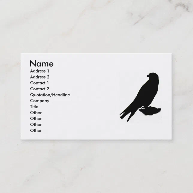 Peregrine Falcon Business Card | Zazzle
