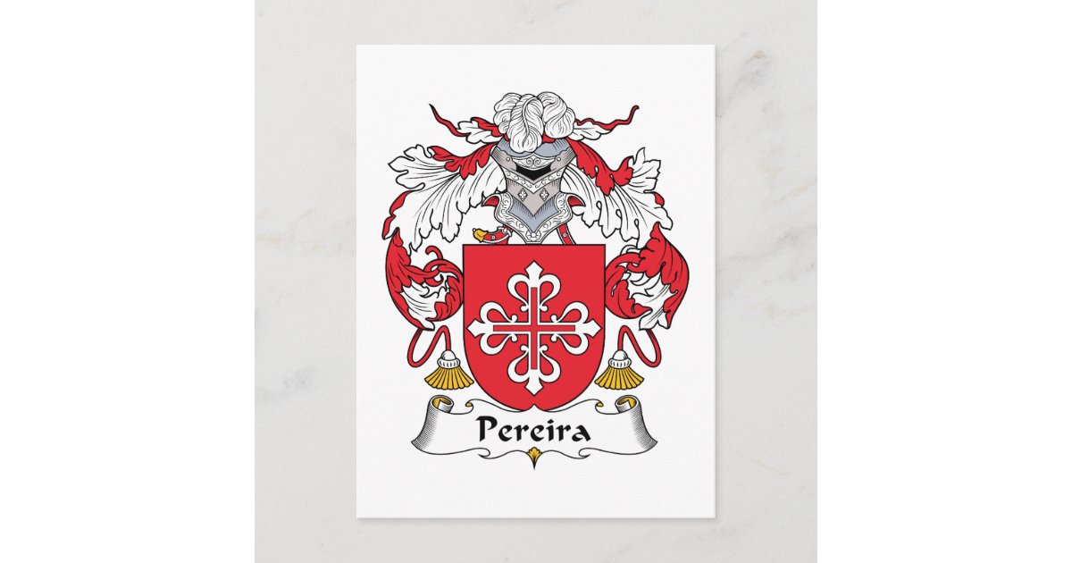 Pereira Family Crest Postcard | Zazzle