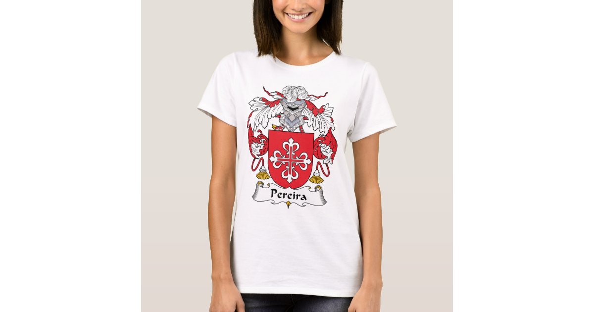 Pereira Family Crest T-Shirt | Zazzle.com