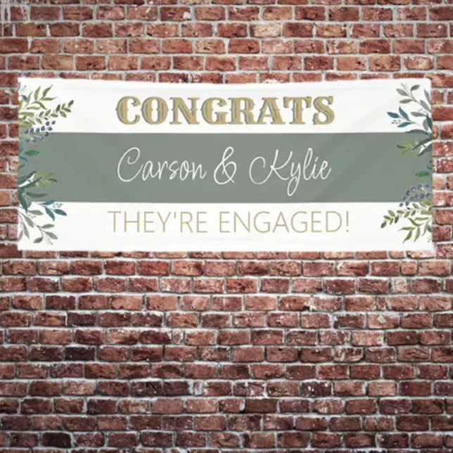 Perfect! Custom engagement Banner | Zazzle