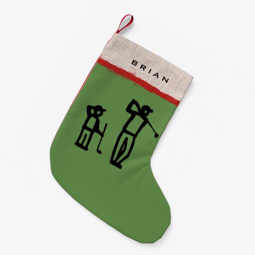 Perfect Golf Day Small Christmas Stocking | Zazzle