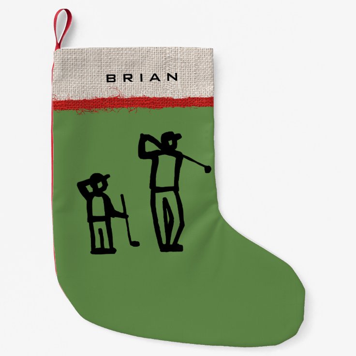 Perfect Golf Day Small Christmas Stocking | Zazzle