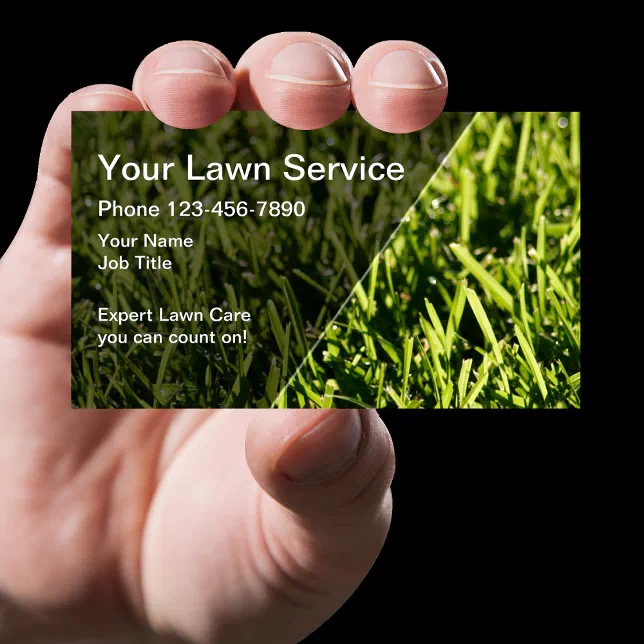 Perfect Lawn Mowing Service Business Card | Zazzle
