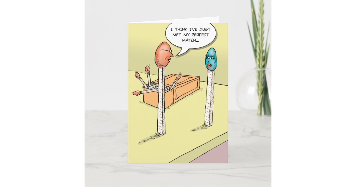 Perfect Match Funny Greeting Card | Zazzle