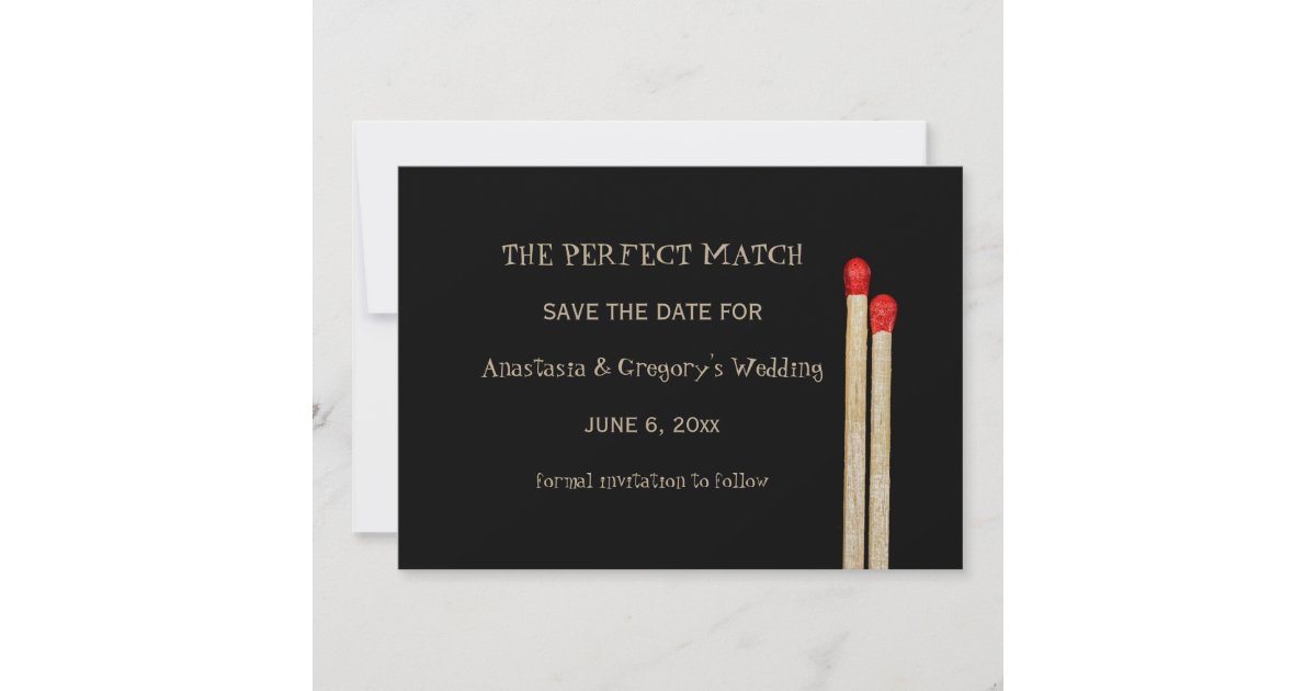 Perfect Match Invitation | Zazzle