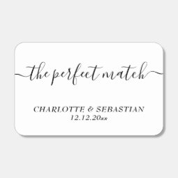 Perfect Match Personalized Wedding Favor | Zazzle
