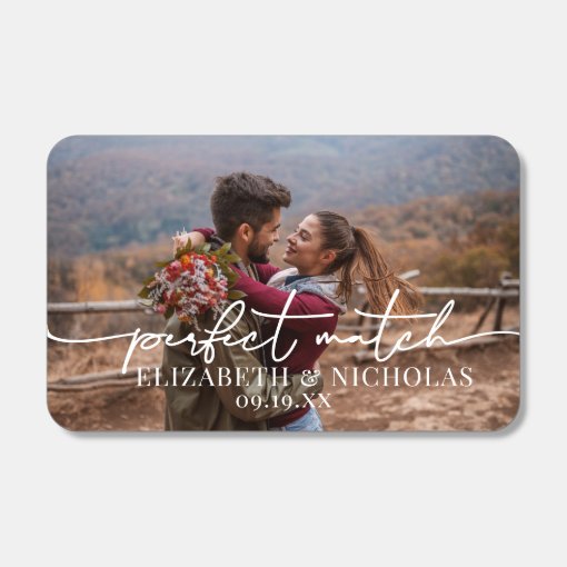 Perfect Match | Wedding Photo Favors | Zazzle