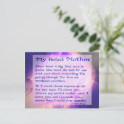 Perfect Mother Postcard | Zazzle