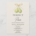 Perfect Pair Bow QR Code Bridal Shower Invitation | Zazzle