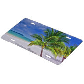 Perfect Palm Tree Tropical Island Beach License Plate | Zazzle