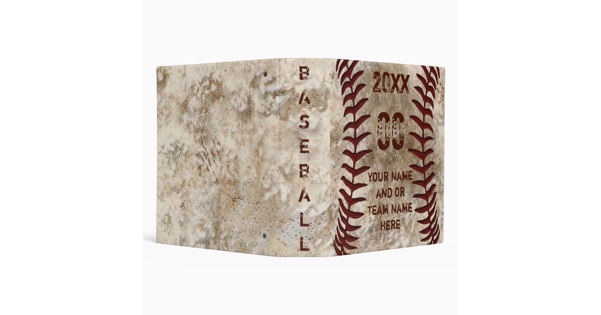 Perfect Personalized Baseball Senior Night Gifts 3 Ring Binder | Zazzle