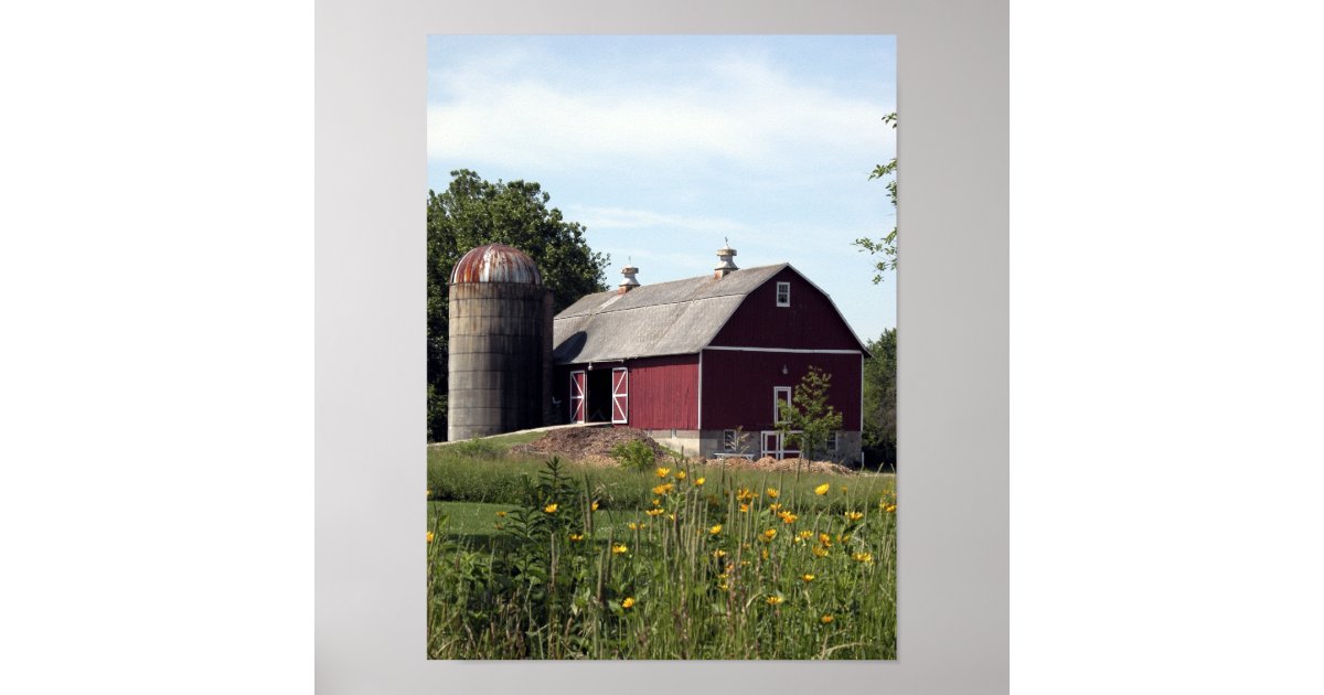 Perfect Red Barn Poster | Zazzle