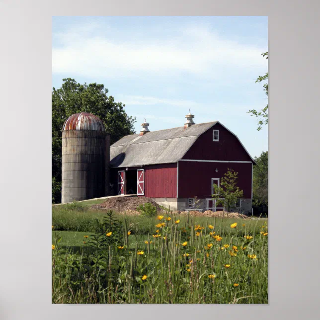 Perfect Red Barn Poster | Zazzle