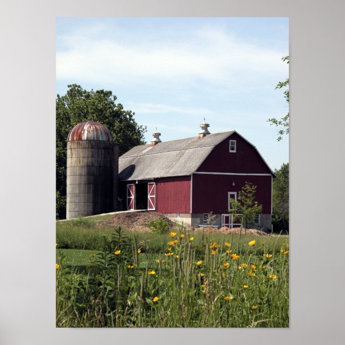 Perfect Red Barn Poster | Zazzle.com
