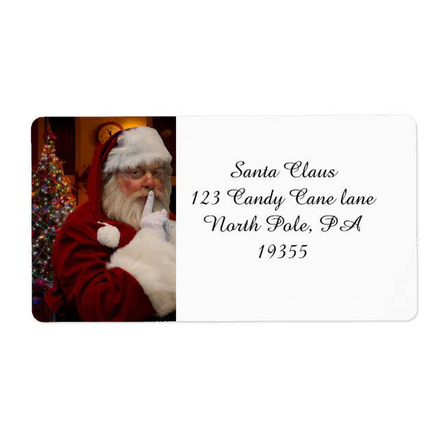 Perfect Santa Address Label | Zazzle