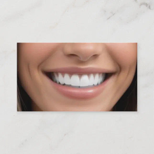 Perfect Smile Teeth Business Card | Zazzle