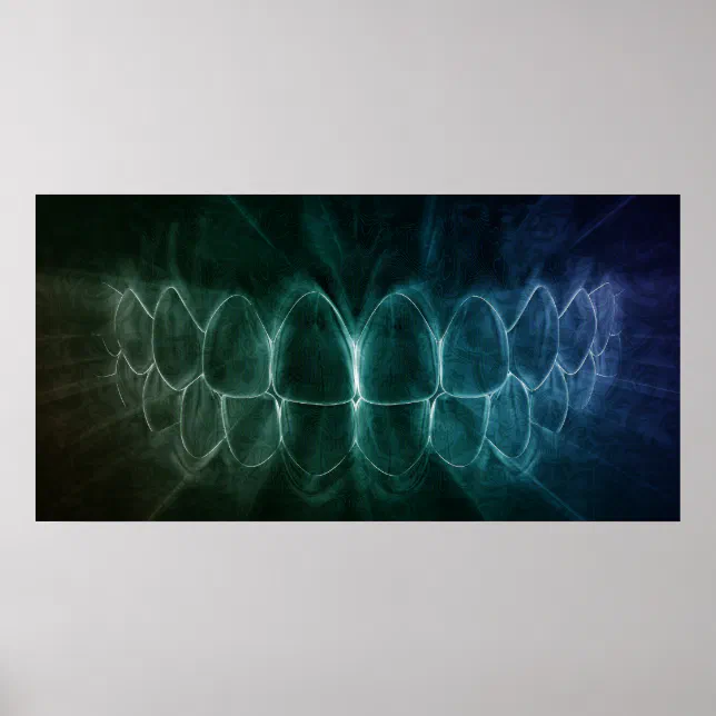 Perfect Teeth Bite Dentist Orthodontist Poster | Zazzle