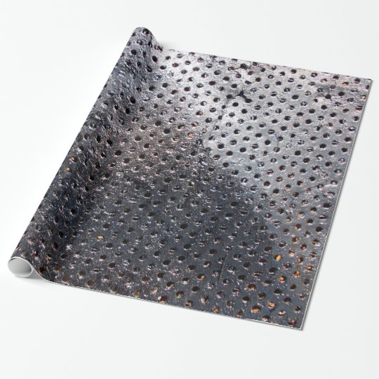 Perforated Metal sheet Wrapping Paper | Zazzle.com