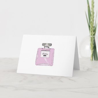 Perfume birthday card | Zazzle