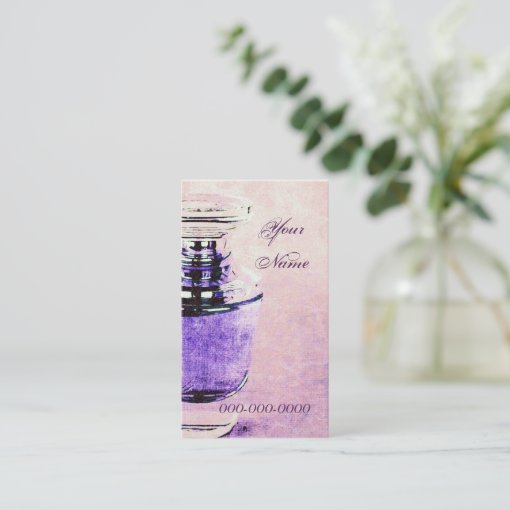 perfume bottle business card template | Zazzle