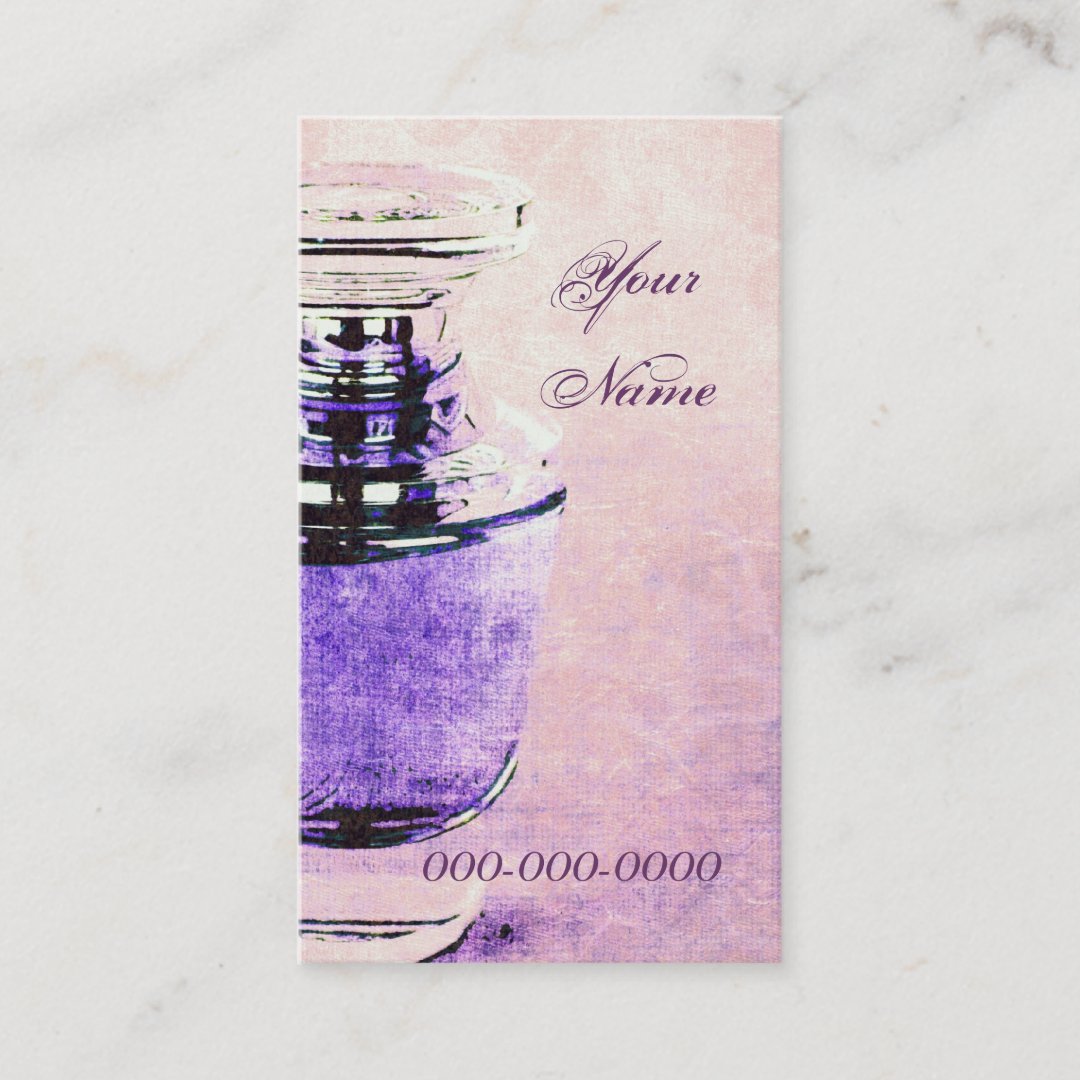 perfume bottle business card template | Zazzle