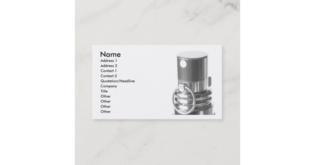 Perfume Business Card | Zazzle