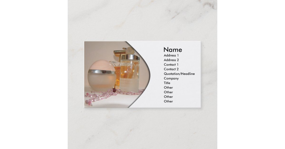 Perfume Business Card | Zazzle