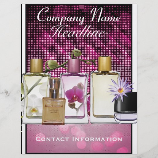 Perfume & Fragrance Marketing Flyer Template | Zazzle.com