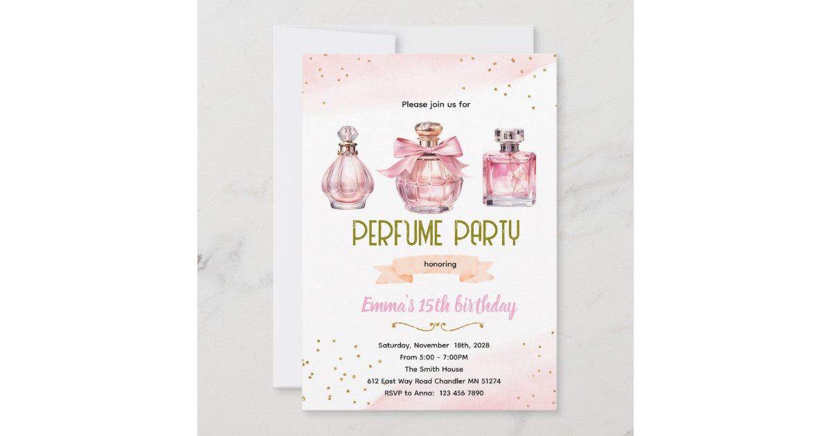 Perfume Party Invitation | Zazzle