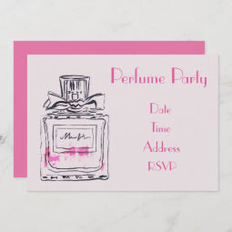 Perfume party plan party invitation | Zazzle