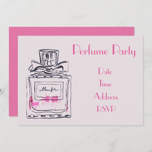 Perfume party plan party invitation | Zazzle