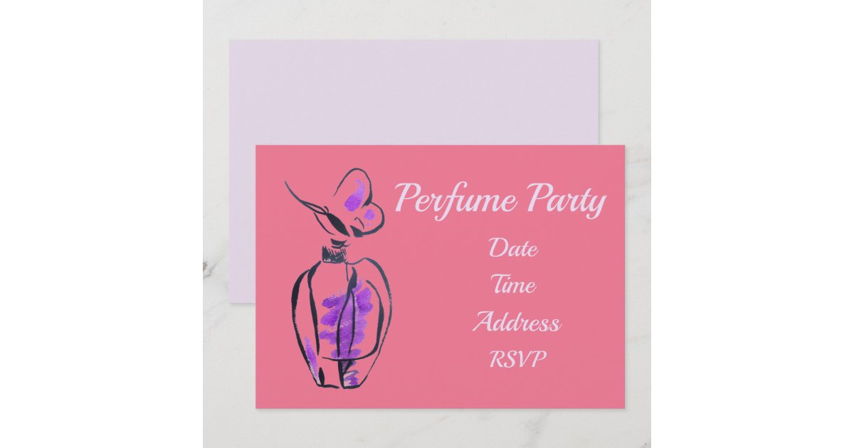 Perfume party plan party invitation | Zazzle