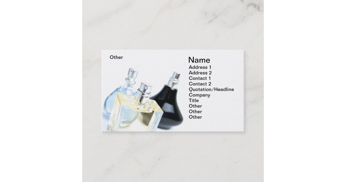 Perfumes Business Card | Zazzle