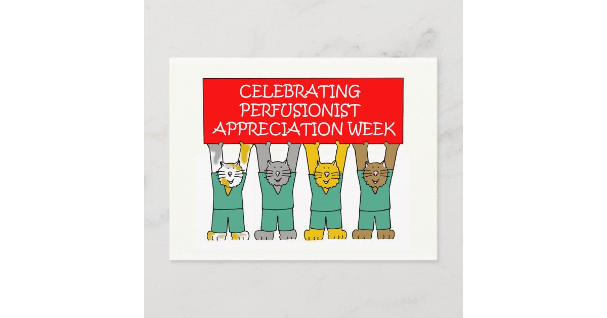 Perfusionist Appreciation Week - May Postcard | Zazzle