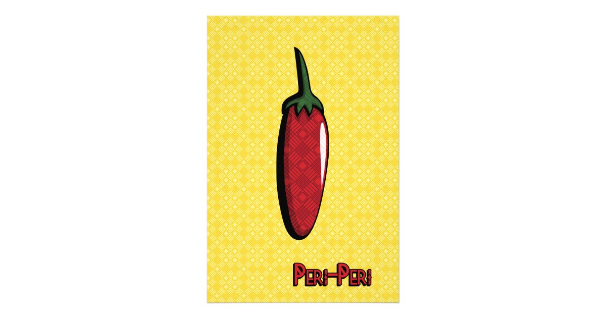 Peri-Peri Chili Pepper Art Print | Zazzle