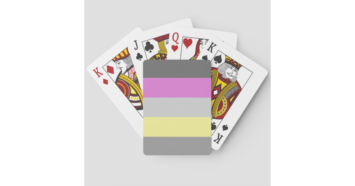 Perigirl Pride Flag Poker Cards | Zazzle