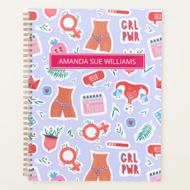 Period / Menstrual Cycle - Your Name /Monogram No Planner | Zazzle