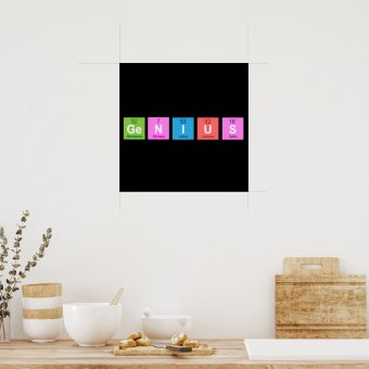 Periodic table chemistry fun poster | Zazzle