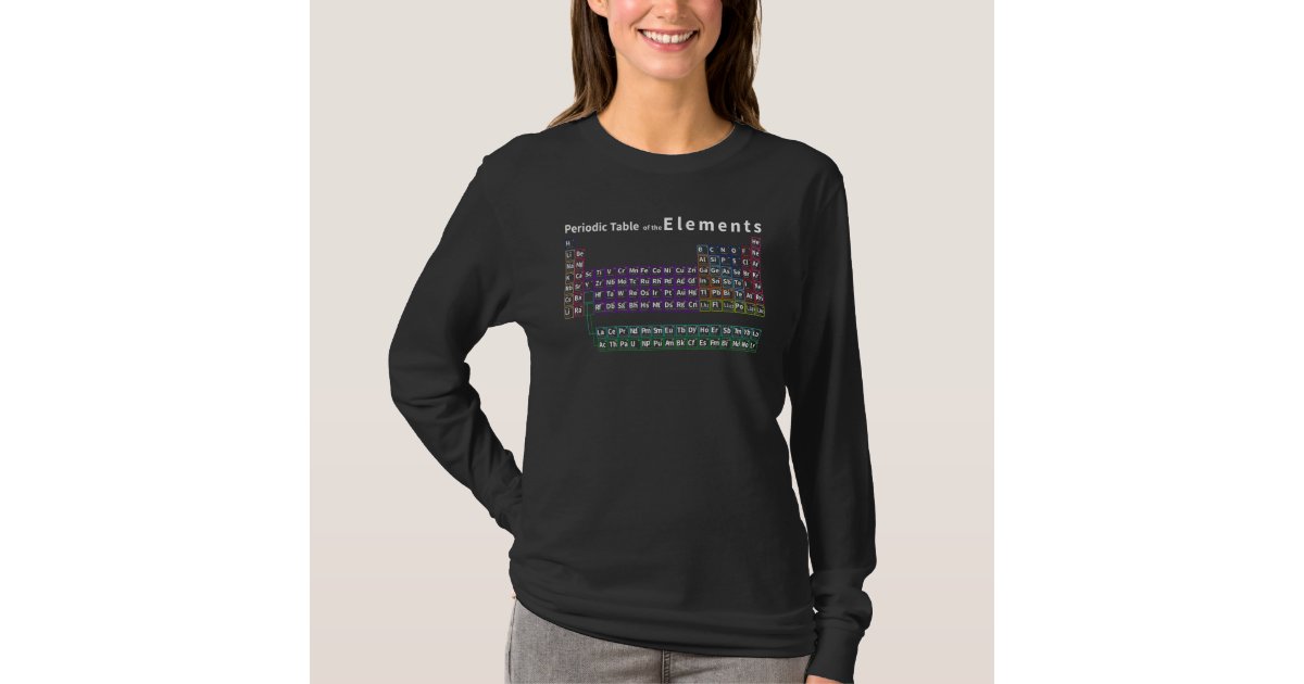 Periodic Table Complete Periodic Table Of Elemen T-Shirt | Zazzle