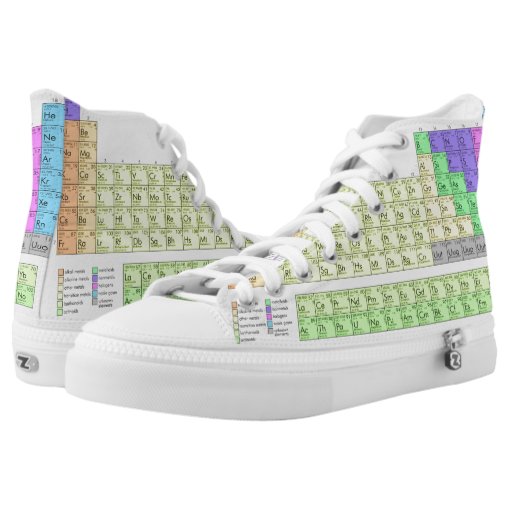 Periodic Table High-Top Sneakers | Zazzle