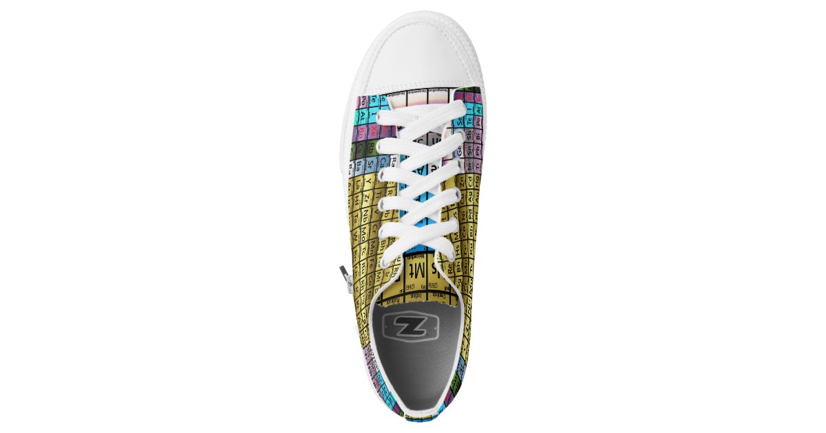 Periodic Table Low-Top Sneakers | Zazzle