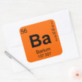 Periodic Table of Elements (Barium) Square Sticker | Zazzle
