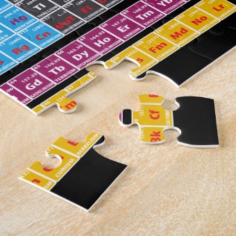 Periodic Table Of Elements Jigsaw Puzzle | Zazzle