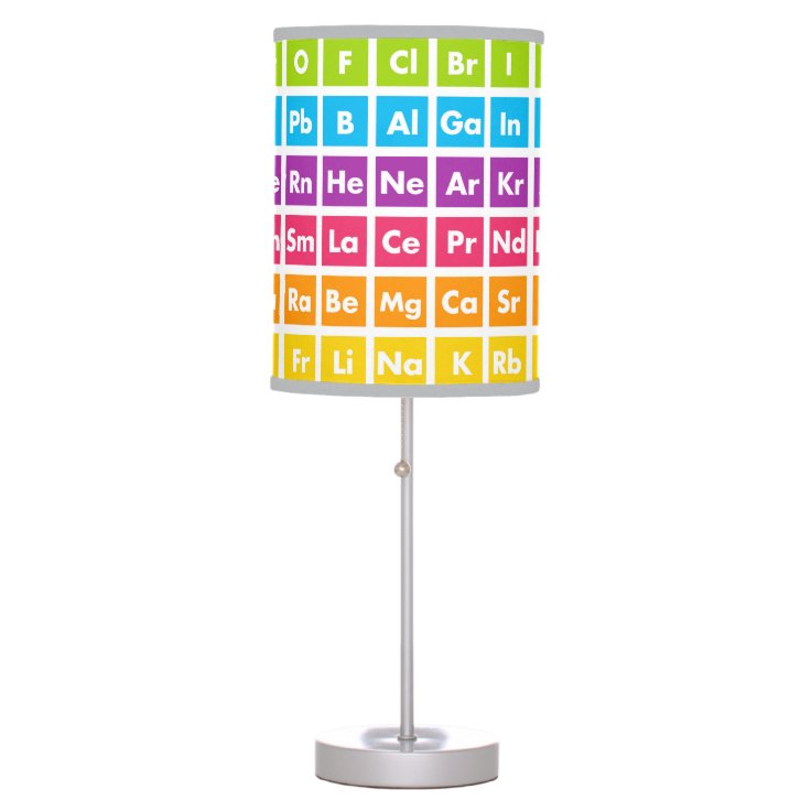 Periodic Table of Elements Lamp | Zazzle