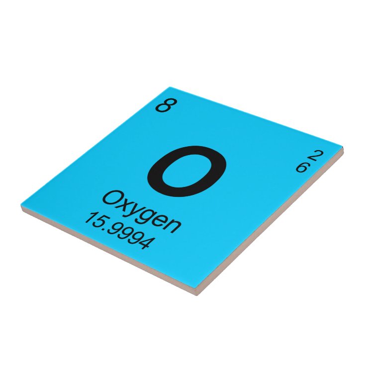 Periodic Table of Elements (Oxygen) Ceramic Tile | Zazzle