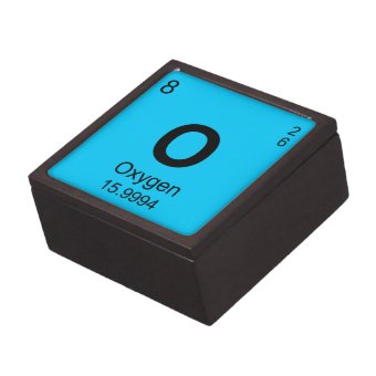 Periodic Table of Elements (Oxygen) Jewelry Box | Zazzle