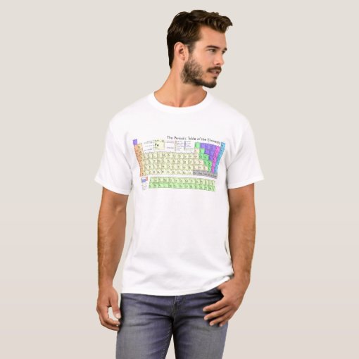 Periodic table of elements T-Shirt | Zazzle