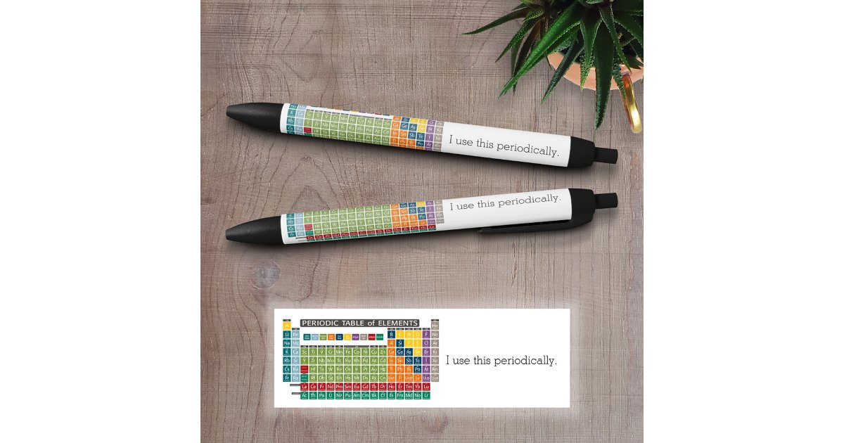 Periodic Table of Elements - Use Periodically Pen | Zazzle